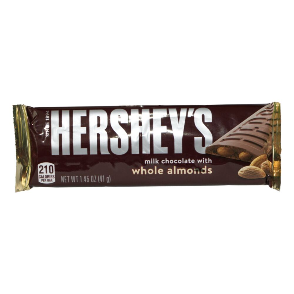 Hersheys Milk Chocolate with whole Almond, Schokolade - USA-Food Shop ...